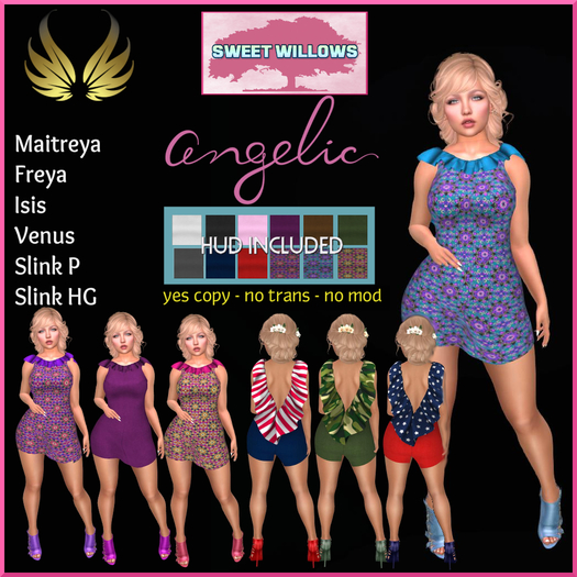 Second Life Marketplace - (SW) Angelic Dress and HUD with 12 choices