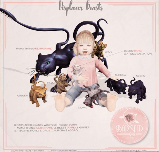 Second Life Marketplace - {Bad Seed} Displacer Beasts ~ Grue