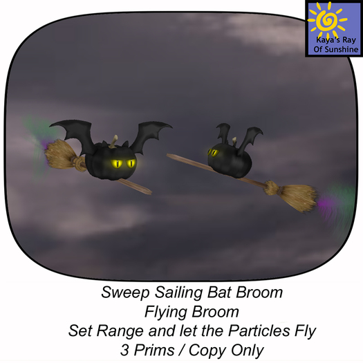 Second Life Marketplace - Sweep Sailing Bat Broom BOX