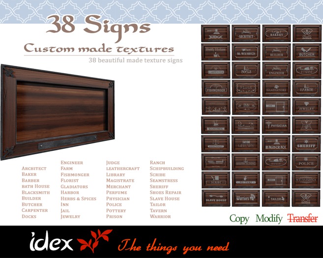 Second Life Marketplace - 38 Signs