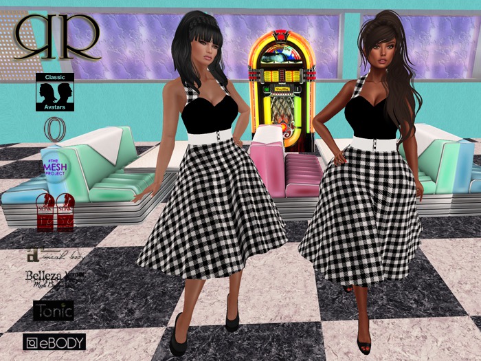 Second Life Marketplace Rr Rockabilly Dress Chess