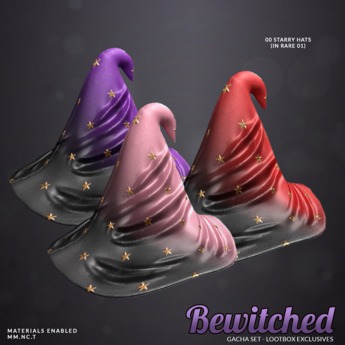 Second Life Marketplace - 11[Cubic Cherry] {Bewitched} Hat fade ...