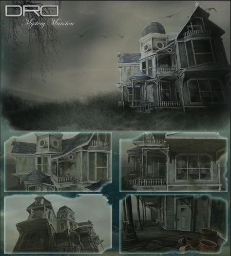 Second Life Marketplace - DRD- MM1 FULL SET with RARES Mystery Mansion 1
