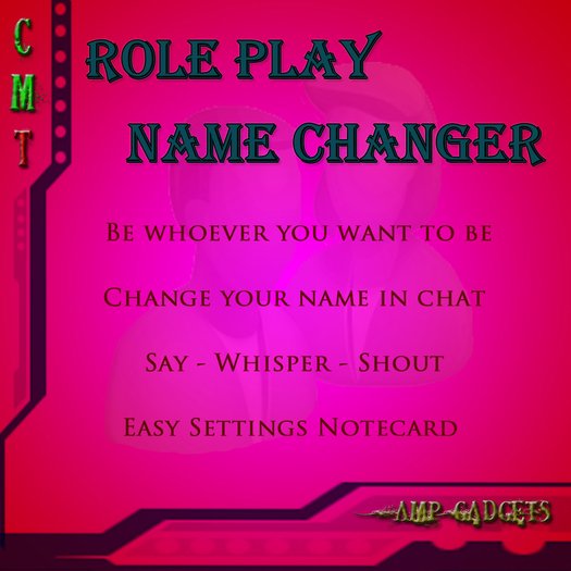 Second Life Marketplace - Role Play Name Changer - RP Chat Renamer ...