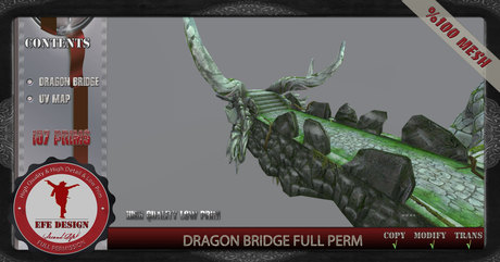 Second Life Marketplace - Dragon Bridge Full Permission EFE DESIGN