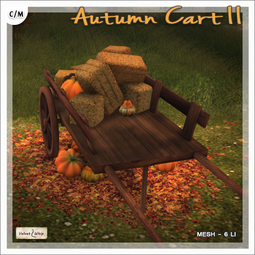 Second Life Marketplace - [V/W] Autumn Cart II - Farm wagon Fall set ...