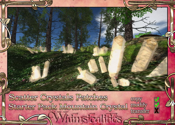 Second Life Marketplace - Mountain Crystal Scatter Crystals: Patches ...