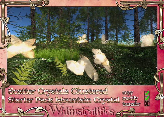 Second Life Marketplace - Mountain Crystal Scatter Crystals: Clustered ...