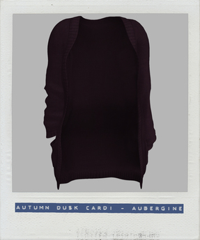 Second Life Marketplace - white river co. - Autumn Dusk Cardi (Aubergine)