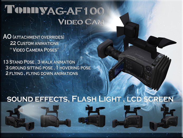 Second Life Marketplace - Tonny AG-AF100 VideoCam