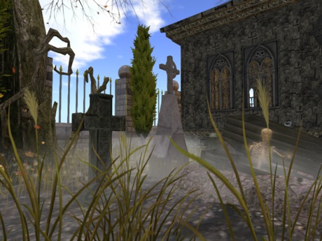 Second Life Marketplace - CEMETERY - GARGOYLE CRYPT