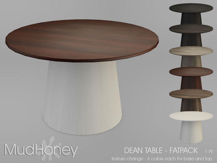 Second Life Marketplace - MudHoney Dean Table - Fatpack