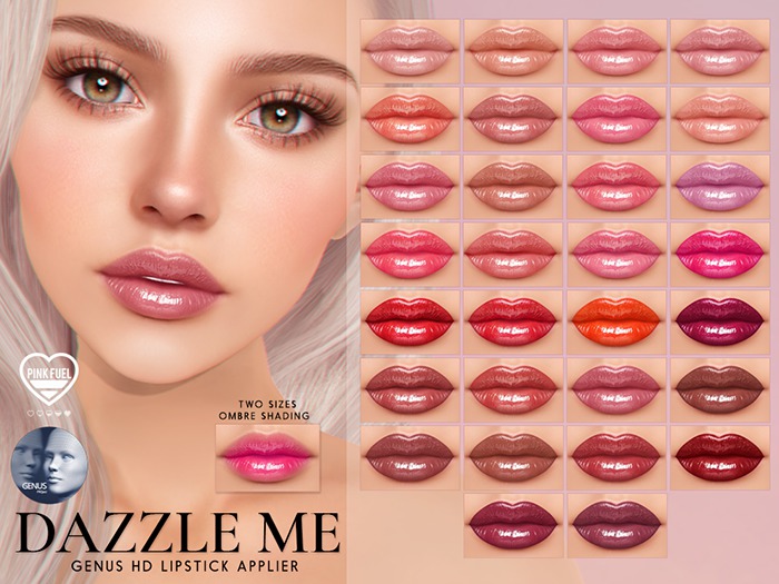 Second Life Marketplace - [PF] GENUS HD LIPSTICK Applier - Dazzle Me