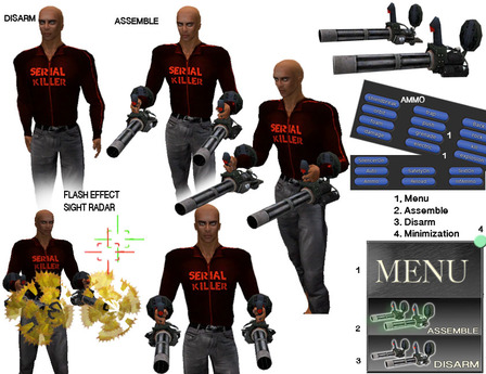Second Life Marketplace - Minigun weapon 1.0