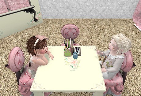 Second Life Marketplace - *CC* TD/Bebe *Emily Activity Table*(WEAR+Unpack)