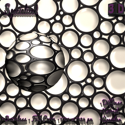 Second Life Marketplace - Specialized Textures Full Perms 3D Dot circle ...