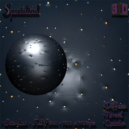 Second Life Marketplace - Specialized Textures Full Perms 3D Night sky ...