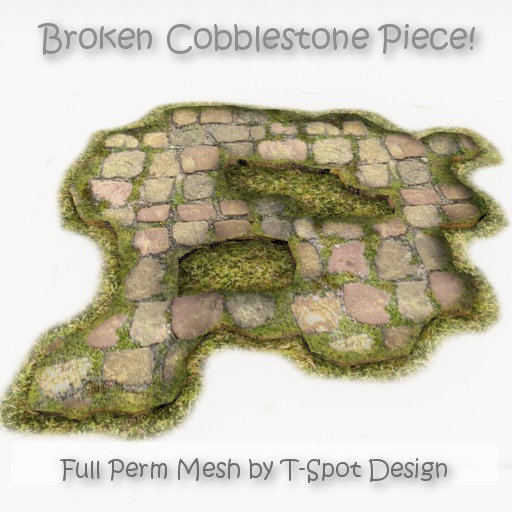 Second Life Marketplace - T-Spot Mesh - Broken Cobblestone Piece 1 ...