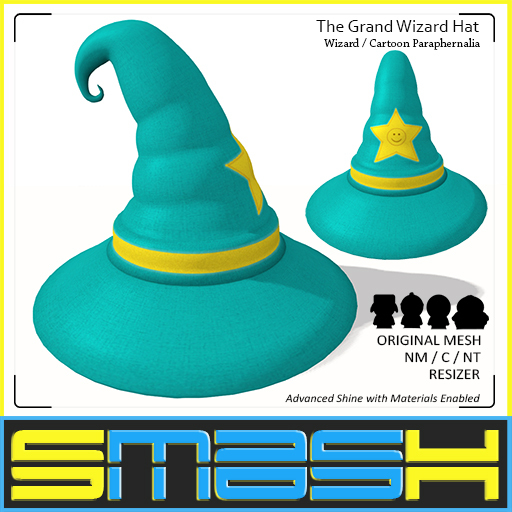 Second Life Marketplace - SMASH - The Grand Wizard Hat
