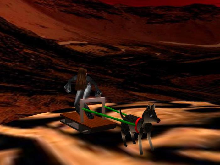 Second Life Marketplace - Rideable Dog Sled christmas