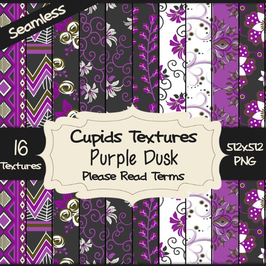 Second Life Marketplace - *Cupids Textures * 16 PURPLE DUSK
