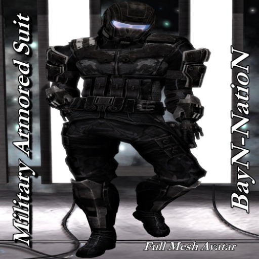 Second Life Marketplace - BayN NatioN- MILITARY ARMORED SUIT AVATAR