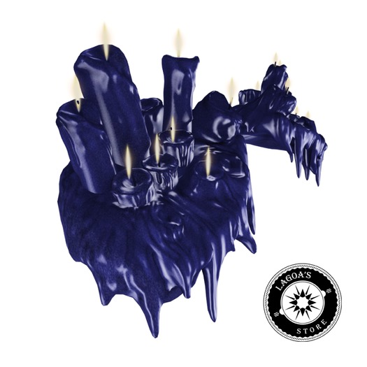 Second Life Marketplace - NeverMore / Candle Shoulders/ Azul (BOXED)