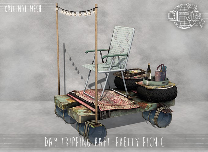 Second Life Marketplace - -DRD- Day Tripping Raft - Pretty Picnic