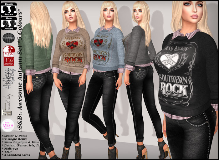 Second Life Marketplace - .:S&B:. Awesome Autumn Set *5 Colours*