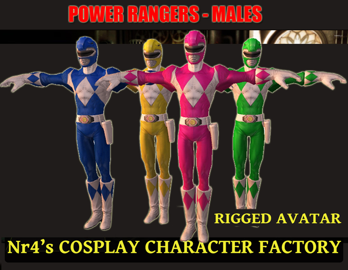 Second Life Marketplace - power ranger -avatar - male edition