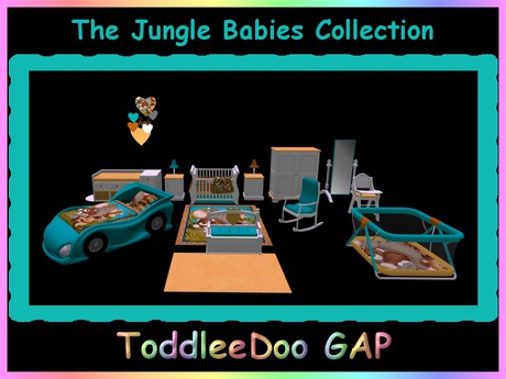 Second Life Marketplace - JUNGLE BABIES - MESH PLAYPEN