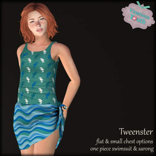 Second Life Marketplace - {V*Y} Darla Swim - Seahorses