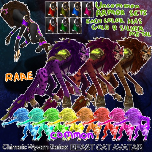 Second Life Marketplace - {NB/AK/iM}CWS: Beastcat Green (Voucher)