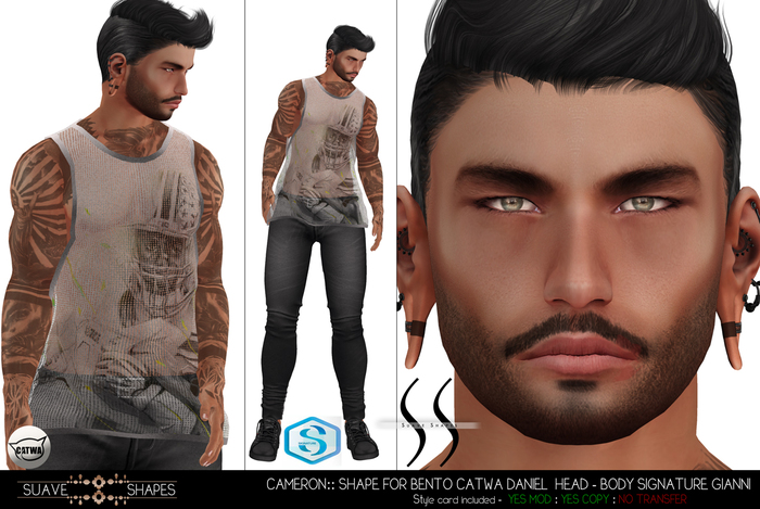 Second Life Marketplace - SUAVE SHAPES - [CAMERON] CATWA DANIEL ...