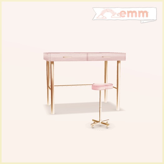 Second Life Marketplace - *. emm { alvie pink desk set }