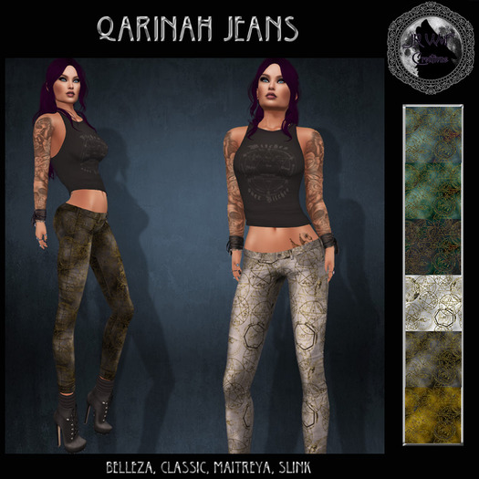 Second Life Marketplace - Qarinah Jeans (JR Wolf Creations)