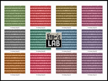 Second Life Marketplace - Fabric Lab ME 3D Holiday Heather Striped ...