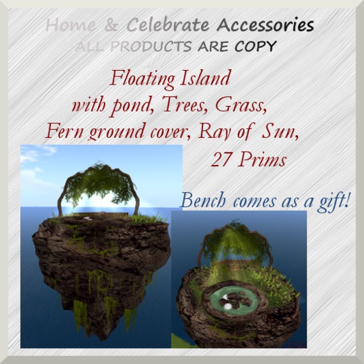 Second Life Marketplace - Floating Island - 27 Prims - Box