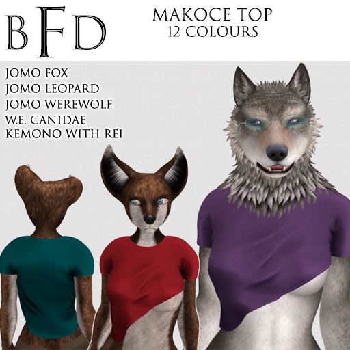 Second Life Marketplace - BFD Makoce Top Demo