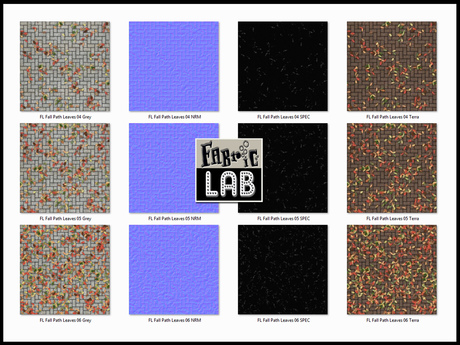 Second Life Marketplace - Fabric Lab 3D Fall Path Texture Collection ...