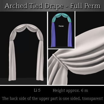 Second Life Marketplace - Arched Tied Drape - Full Perm (box)