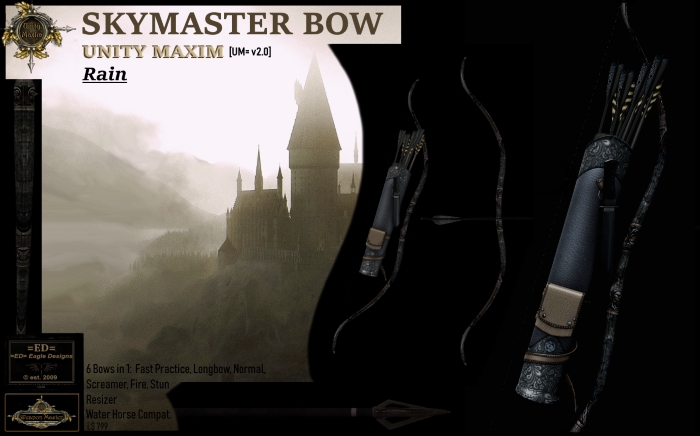 Second Life Marketplace - =ED= SKYMASTER BOW (Rain) - (UM= v2.0 ...