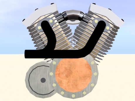 Second Life Marketplace - Mesh 1000 CC Motorcycle Engine