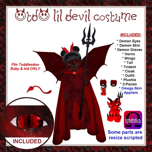Second Life Marketplace - *TD Lil Devil Costume (Bag)