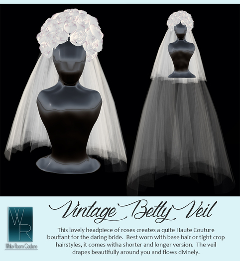 Second Life Marketplace - WRC Veil Shop.. Vintage Betty Veil box