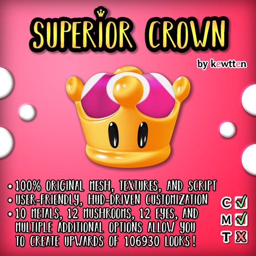 Second Life Marketplace - ~Kewtten~ Superior Crown