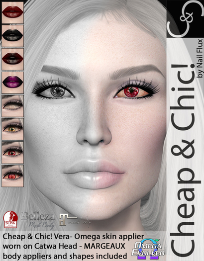 Second Life Marketplace - DEMO Cheap & Chic! Vera-GOTHIC skin Omega ...