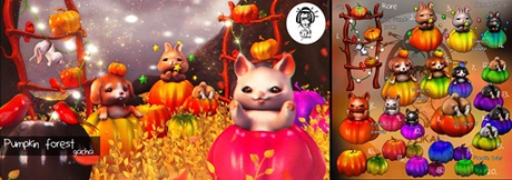 Second Life Marketplace - 1.Yokai - Pumpkin forest - Forest Friends ...