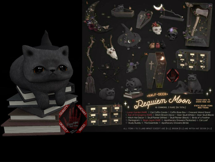 Second Life Marketplace - +Half-Deer+ Requiem Moon - Study Buddy