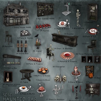 Second Life Marketplace - 23.Sese_Haunted Bar_Sign